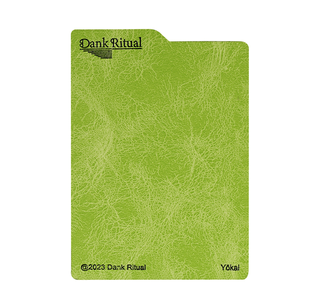 Yōkai Collection: 2x Bamboo Green Leather Card Divider – Dank Ritual