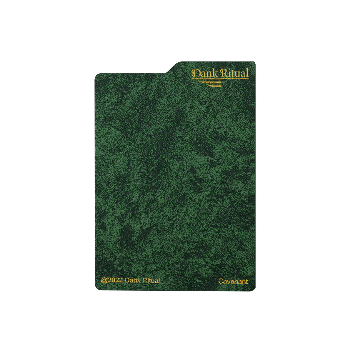 Covenant Collection: 2x Gilded Green Leather Card Divider – Dank Ritual