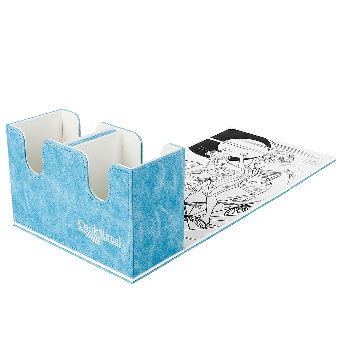 Yōkai Collection: Leather Blue/White 200+ Deck Box 2022 – Dank Ritual